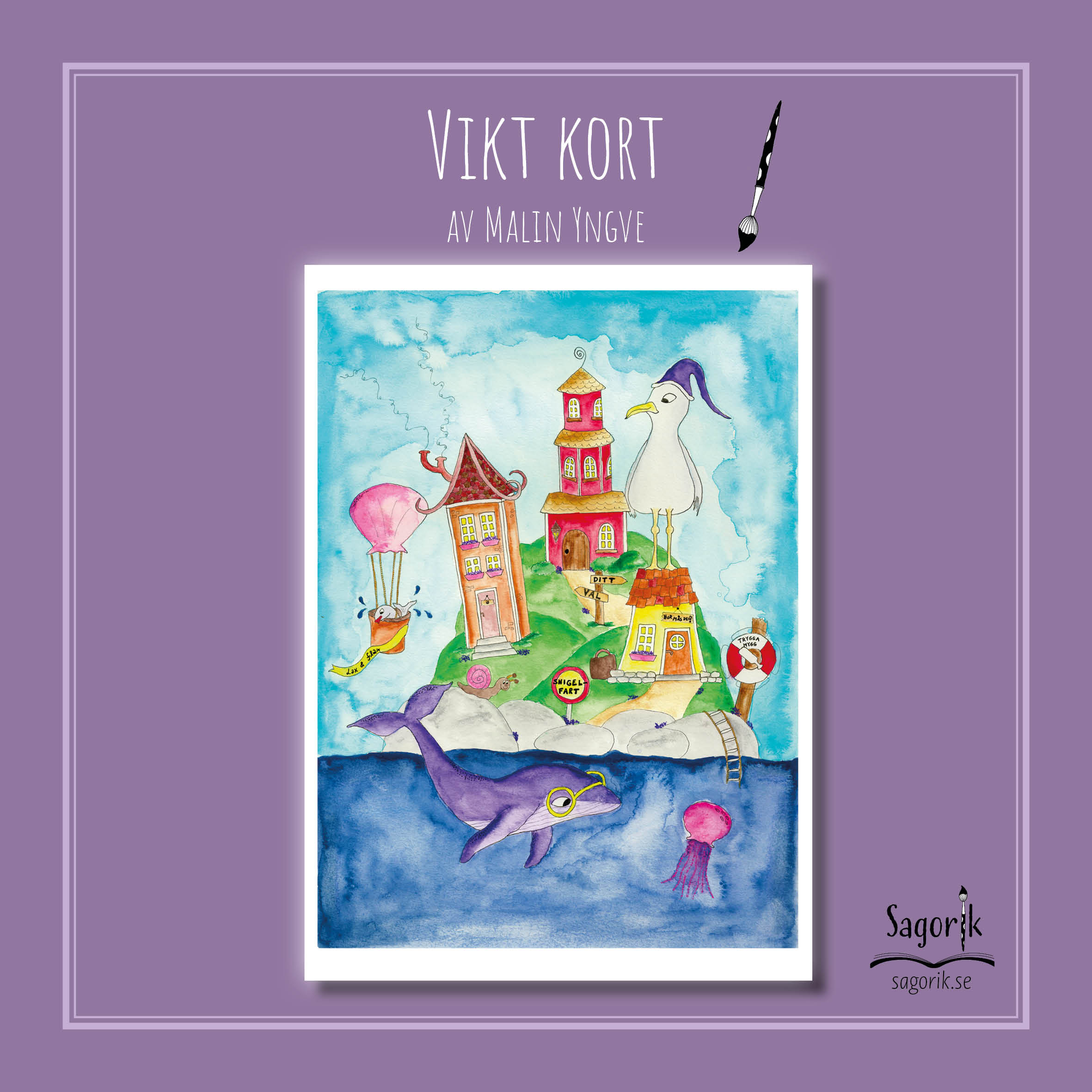 Vikt kort - Lax & flax - Sagorik